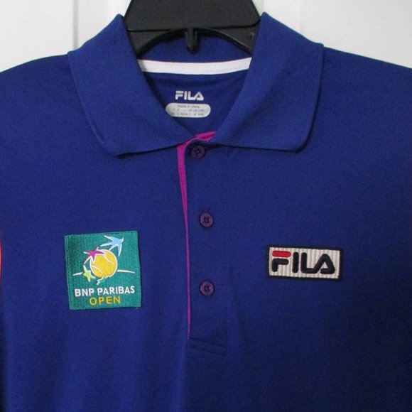 Fila | Shirts | Fila Youth Ss Bnp Paribas Open Royal Blue Orange Tennis ...